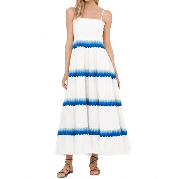 Oliphant | Dresses | New Oliphant Smocked Back Maxi Dress In Pacifica ...